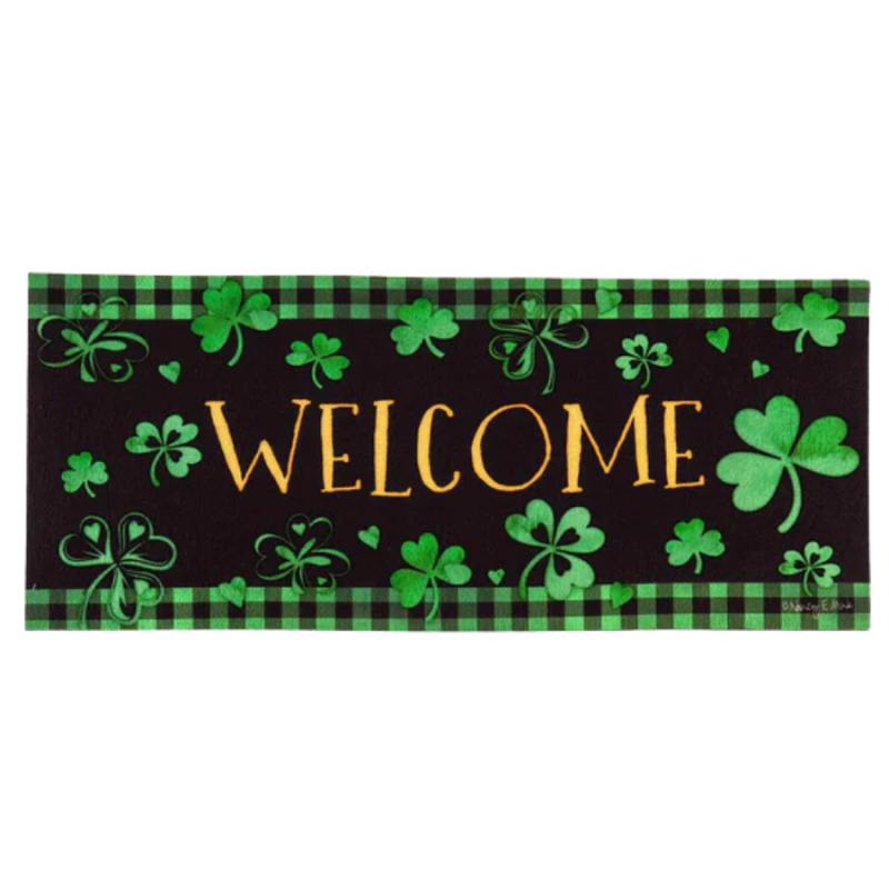 St. Patrick's Day Shamrocks Sassafras Switch Mat | Backstock - Maximize ...