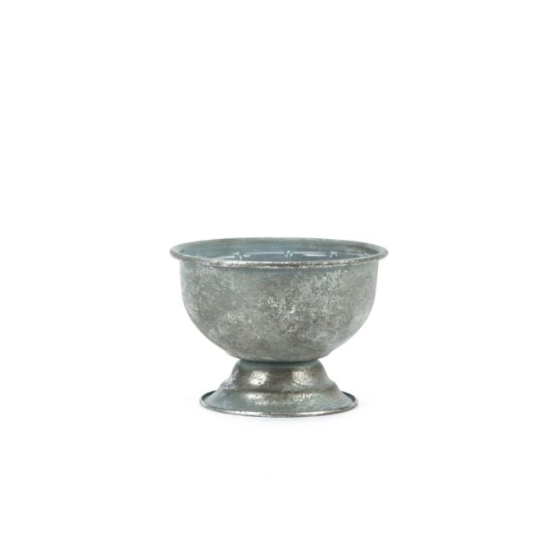 6" Metal Urn - Silver | (A) Everyday Planters | Carolina Pottery
