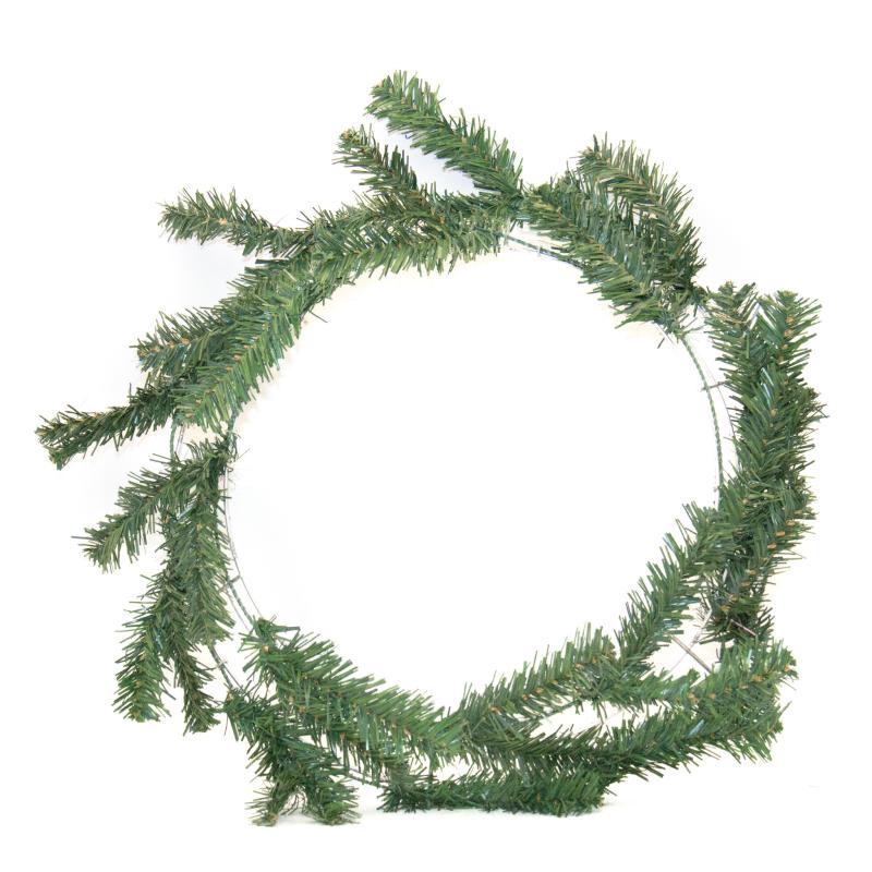 Work Wreath, 24" Dark Green Pine | Floral Craft Supplies