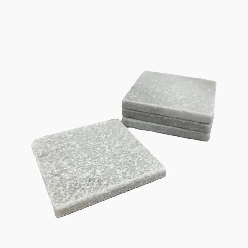 Natural Marble-4 pc Square Coaster Set | (A) Coasters | Carolina Pottery