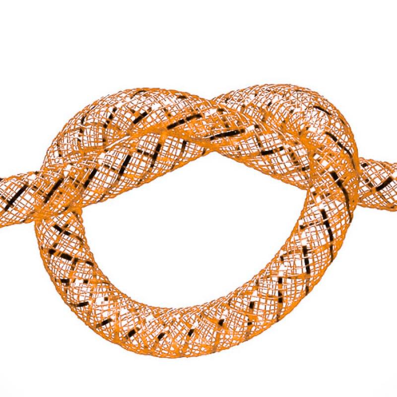 Mesh Tubing Orange | Deco Mesh