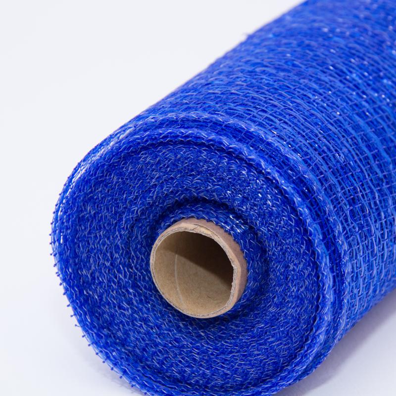 21 in. Metallic Royal Blue Deco Mesh Ribbon | Floral & Ribbon