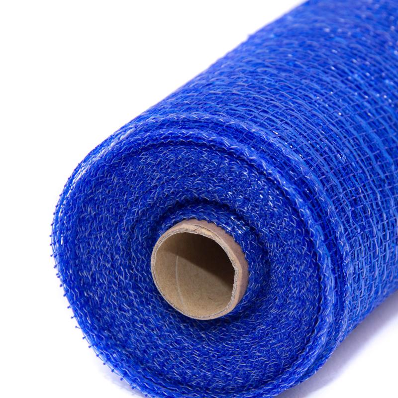 21 in. Metallic Royal Blue Deco Mesh Ribbon | Deco Mesh/Mesh Tubing