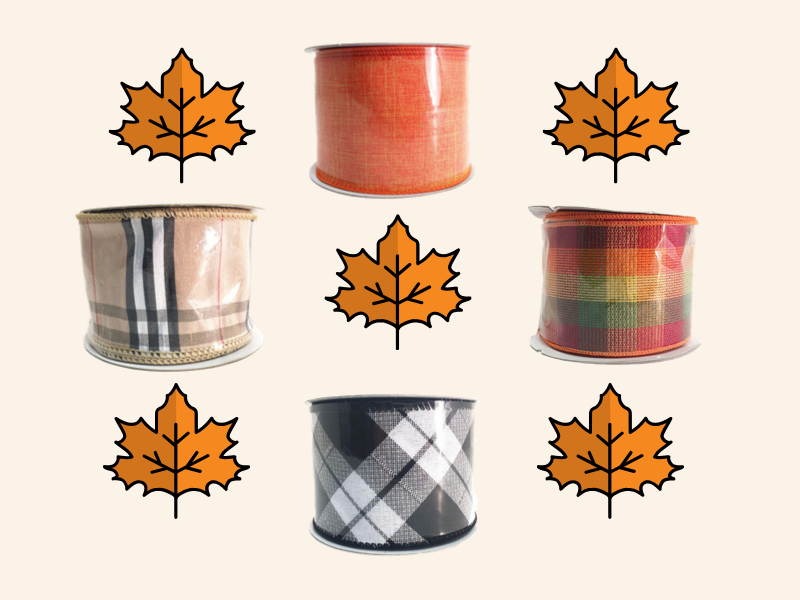 How to Choose a Fall Ribbon for Your Wreath | Carolina Pottery